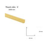 Nẹp viền trần thả thạch cao khung xương 600x600 600x1200mm